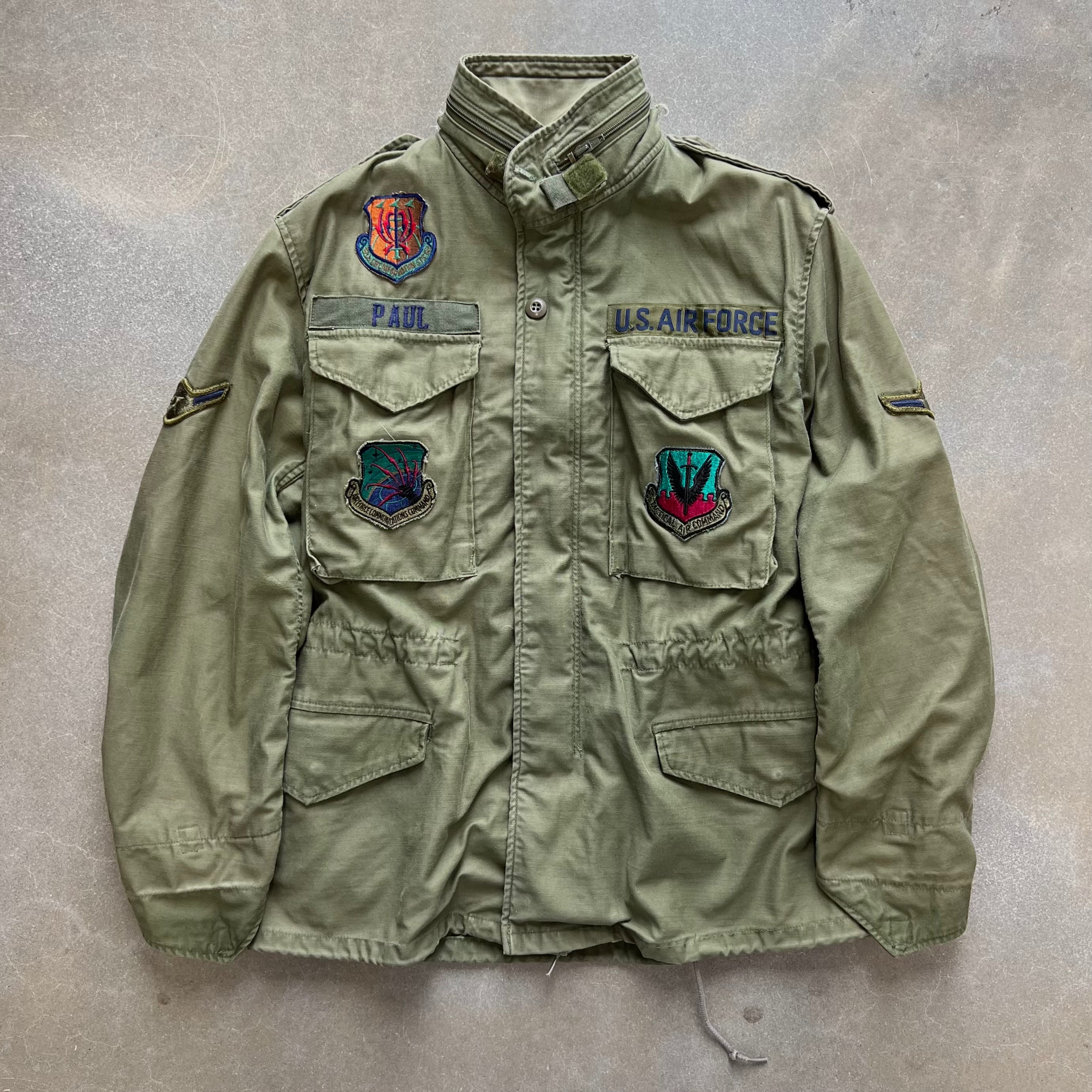 Vintage 1986 U.S. Air Force OG-107 Patched Jacket [S/M] – crookedgarments